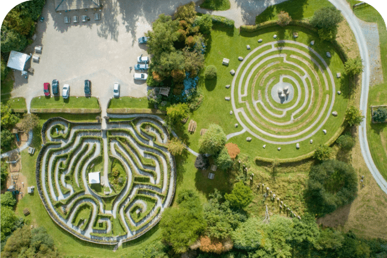 Greenan Maze Family Attraction in the Wicklow Hills